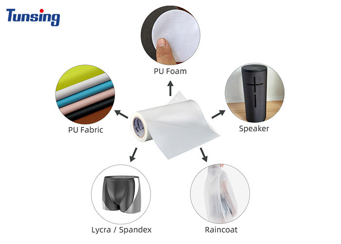 Waterproof Fabric TPU Hot Melt Adhesive Film Hardness 72±2 Shore A with ...