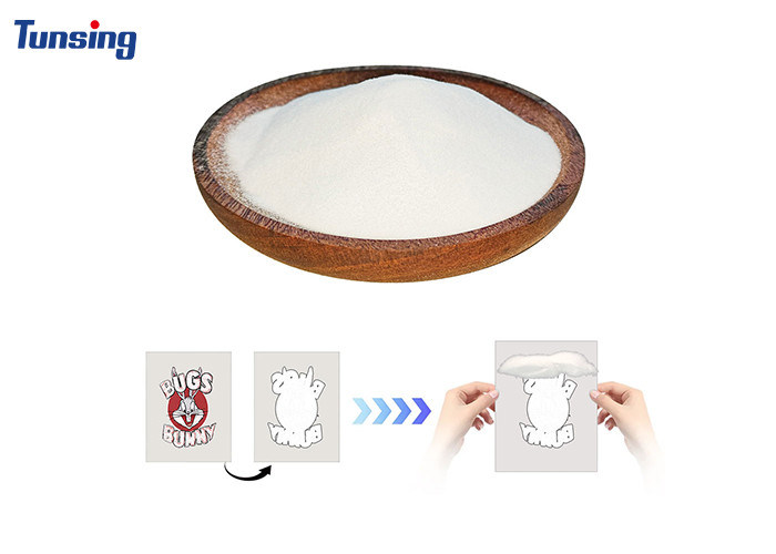 DTF Printing White Polyurethane Hot Melt Adhesive Powder , Heat ...