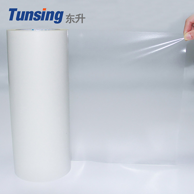 Double Sided Hot Melt Adhesive Film Polyester Release Liner For Fabric ...