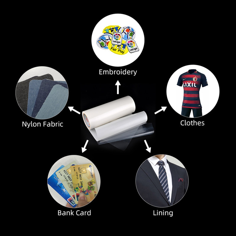 100 Micron Transparent Polyamide Hot Melt Glue Sheets Film For Nylon Fabric